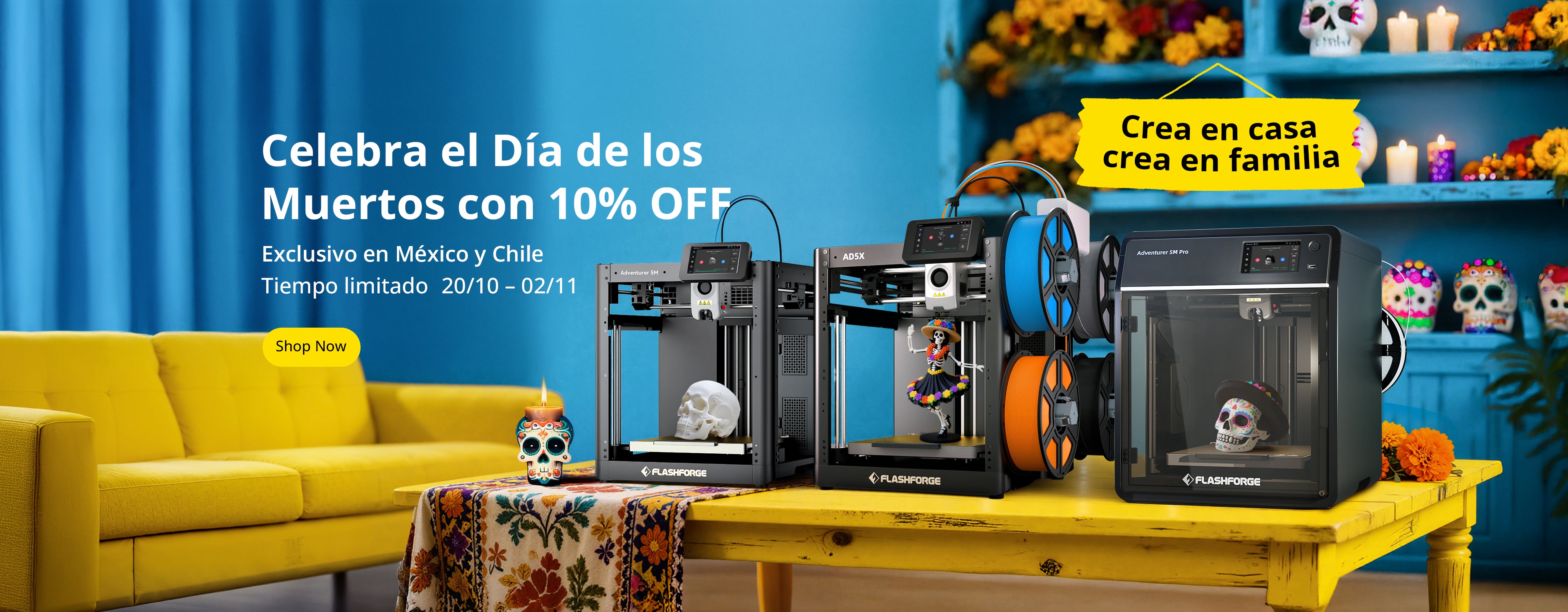 Página oficial de Flashforge en Latinoamérica